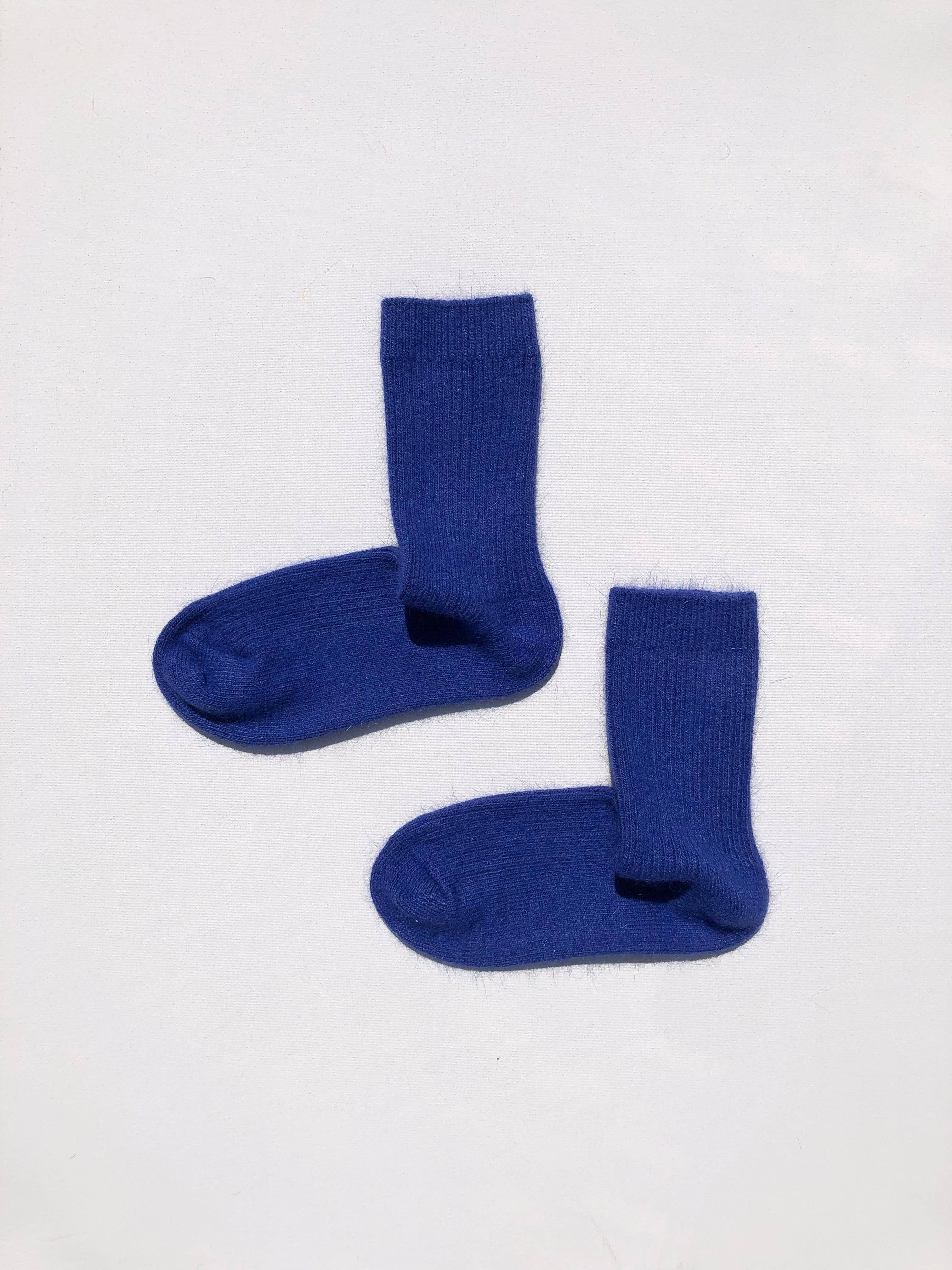 Angora Wool Sock, Royal – Caus