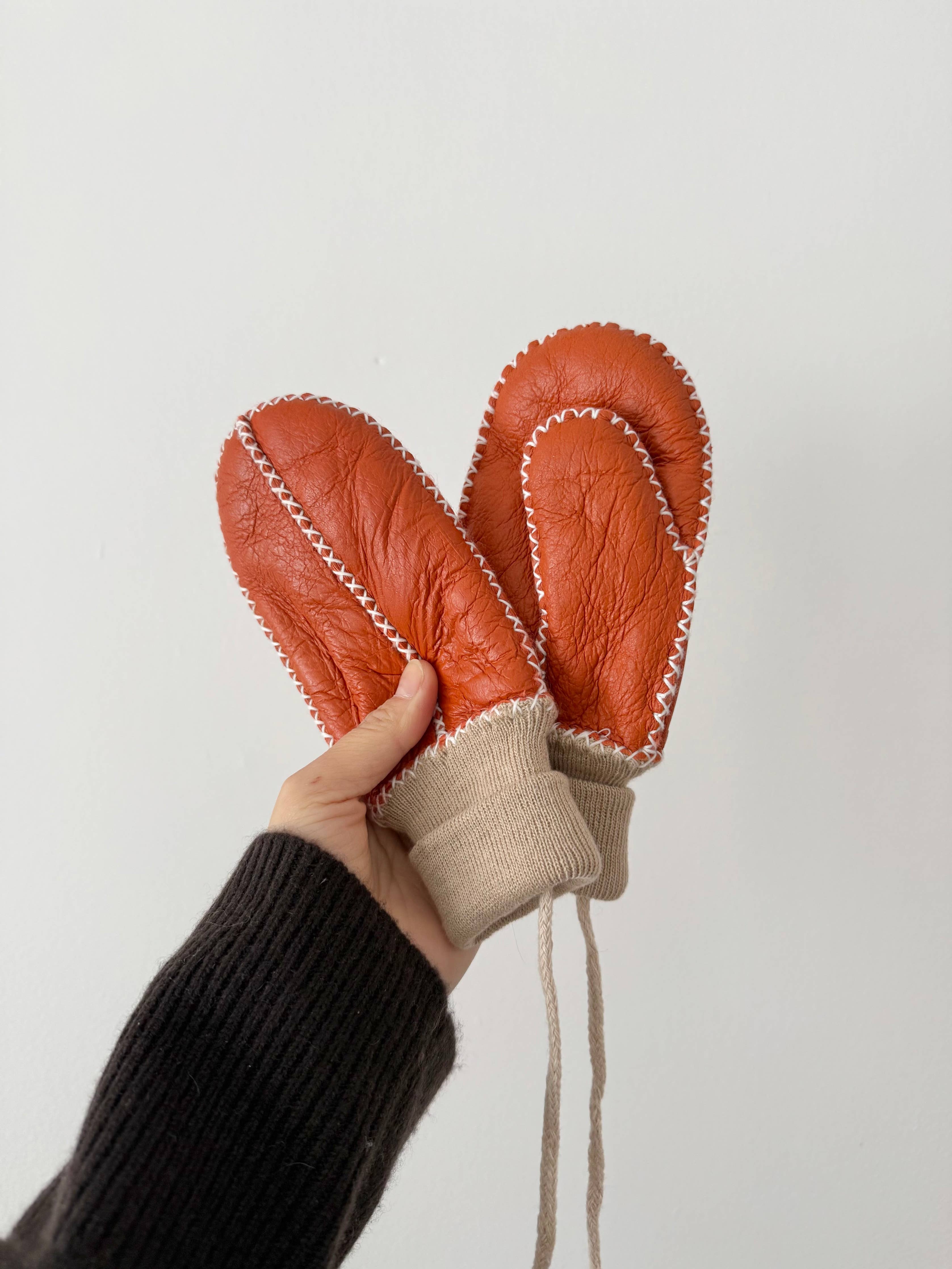 Kid's Shearling Mittens, Multi – Caus